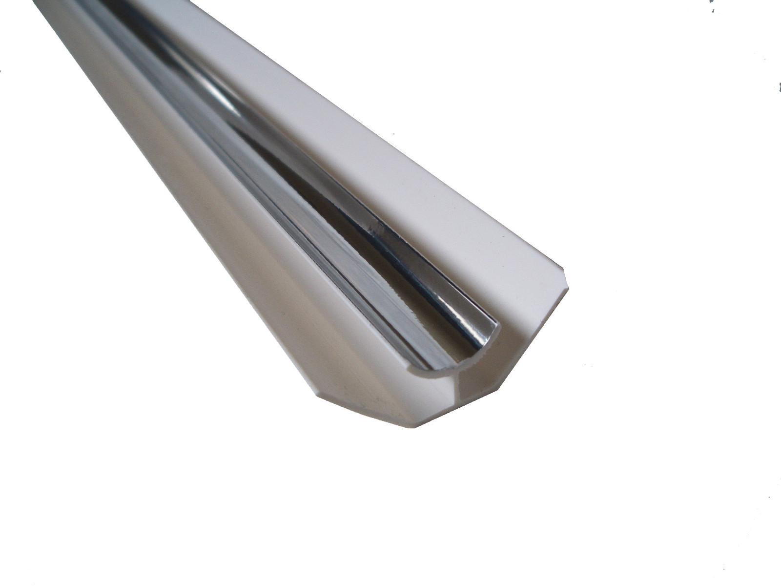 Chrome Cladding Trims 5mm PVC Wall Panel Silver Trims For Shower Panels ...
