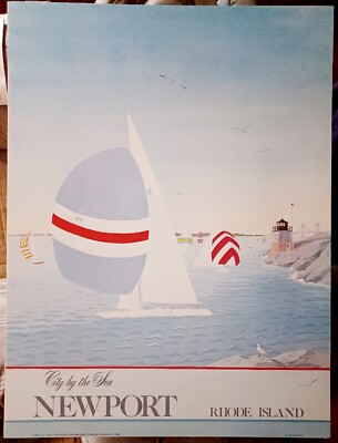 Newport Rhode Island print (1980) signed by June L. Webb | eBay