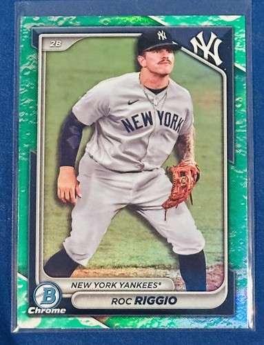 2024 Bowman Chrome - ROC RIGGIO - Lunar Glow Refractor - Yankees #BCP ...
