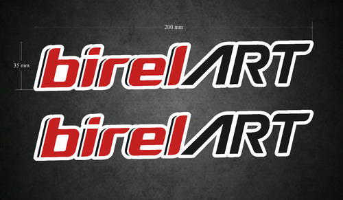 BIREL ART Stickers - Decals 2 x 200mm x 35mm Printed & Laninated ...