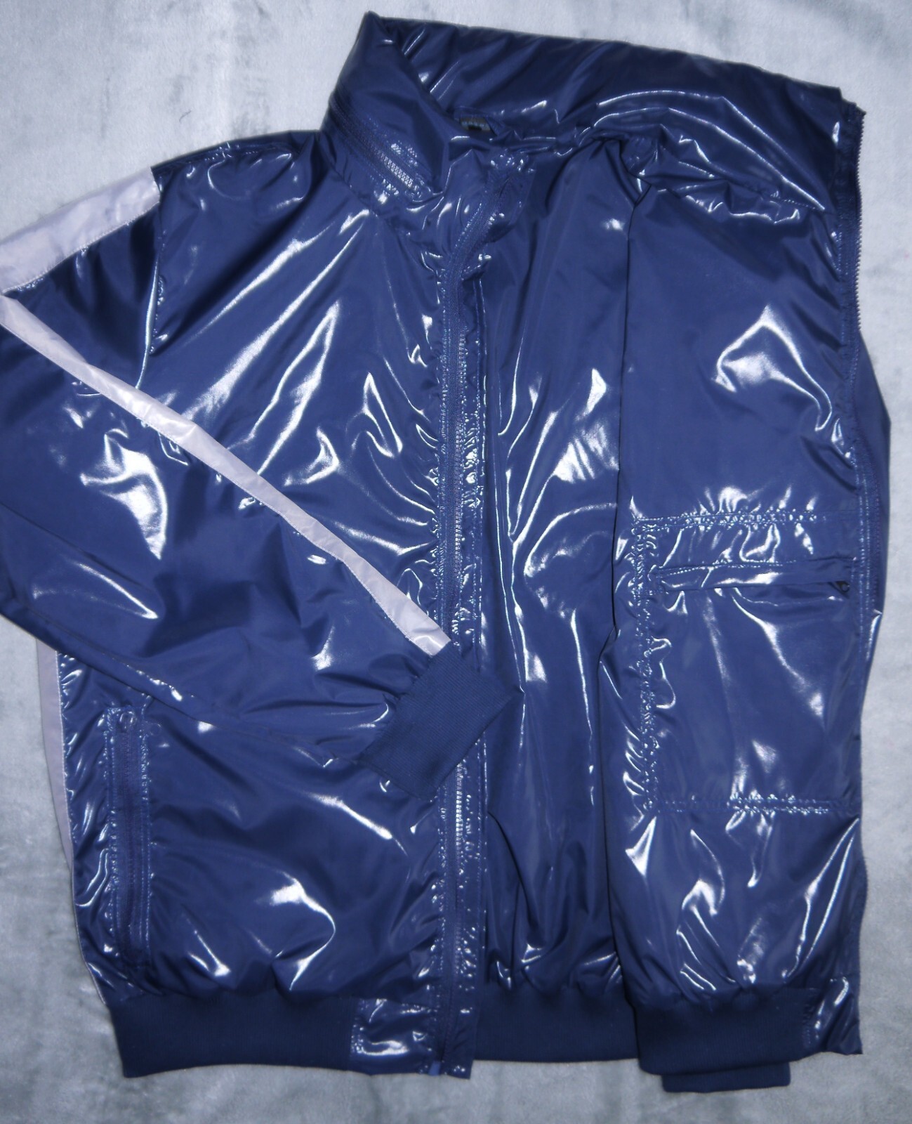 Glanznylon PVC shiny nylon Jack KSP Regenjacke Jacket Farben XS-5XL mit ...
