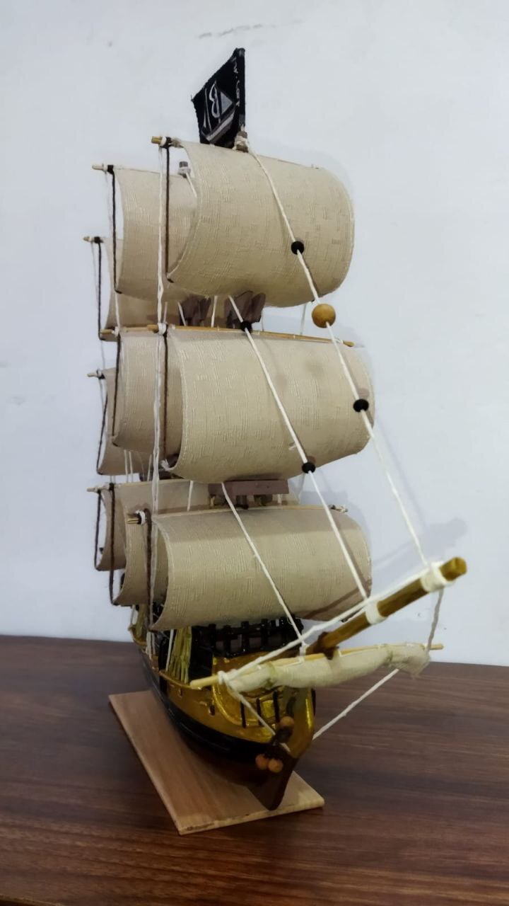 Wooden Boat Ship Diy Kit Model Toy Navy Gift Hot Sailing Assembly free ...