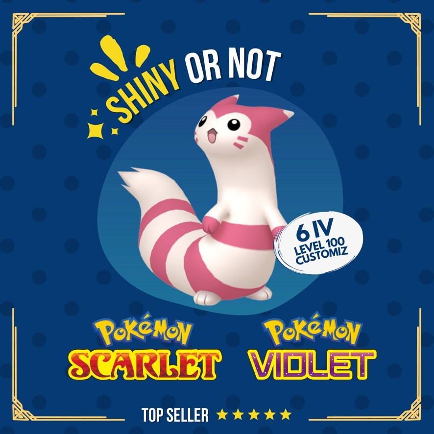 Furret Shiny or Non 6 IV Competitive Customizable Pokémon Scarlet ...
