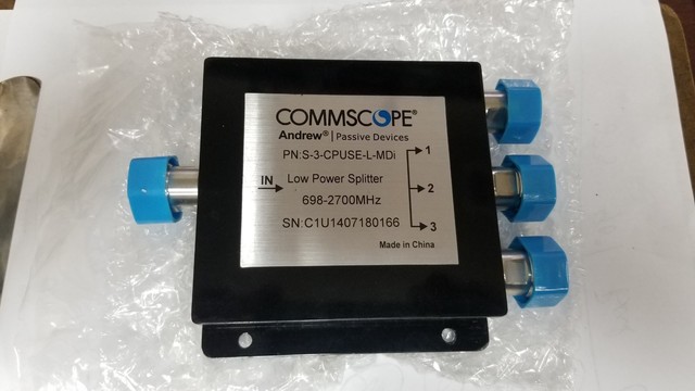 Commscope S-3-CPUSE-L-MDi Low Power Splitter 698-2700MHz for sale ...
