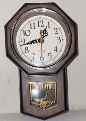 Tianguan Regulator Quartz Battery Operated Clock M5 1888 Plastic WORKS ...