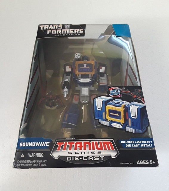 Hasbro Titanium Series Transformers 6 Cyber Hero Soundwave Action ...