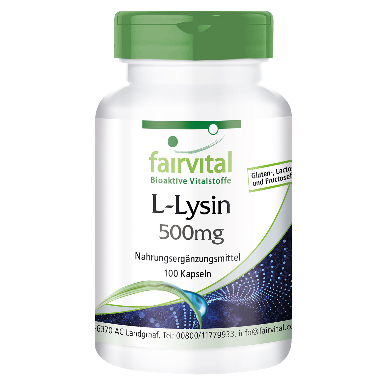 L-Lysin 500 mg - 100 Kapseln | hochdosiert | Immunsystem | VEGAN ...