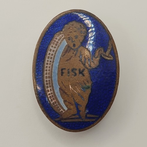 Antique Vintage Enamel Pin Button Hole Badge FISK Tyre Tire | eBay