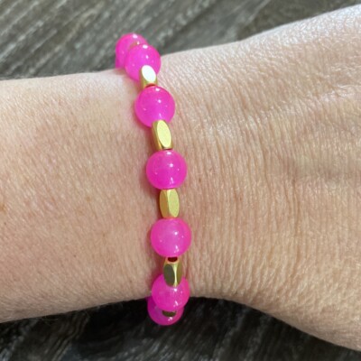 Handcrafted NWT Fuchsia Michelle Bracelet | eBay
