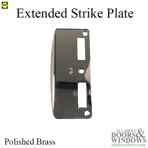 Pella Strike Plate Extended Latch and Deadbolt Strike Plate Polished ...