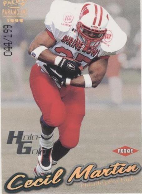 1999 Pacific Paramount - Cecil Martin #181 Holo-Gold /199 (RC) for sale ...