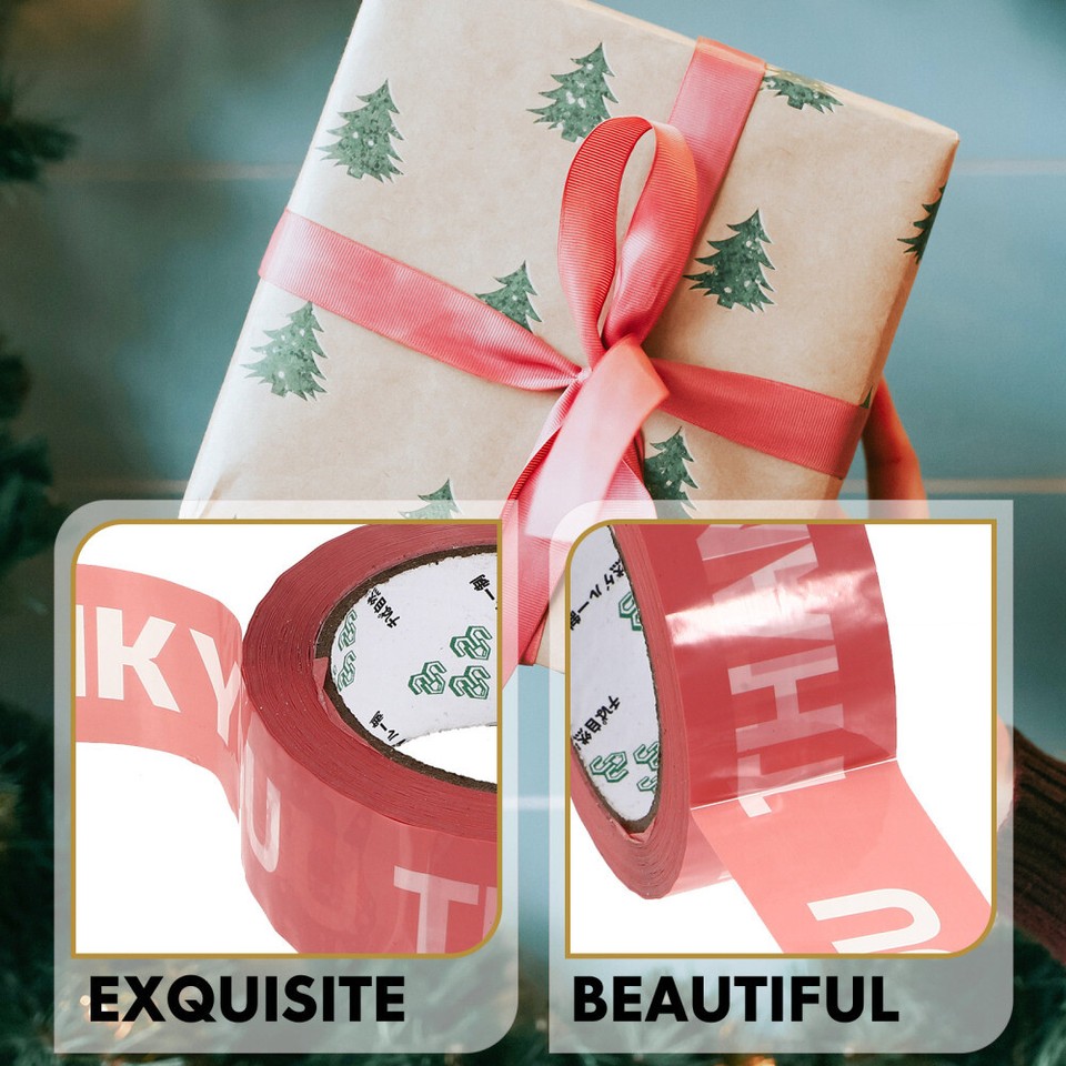 Thank You Adhesive Label Gift Wrapping Tape Gummed Packing Tape Gift ...