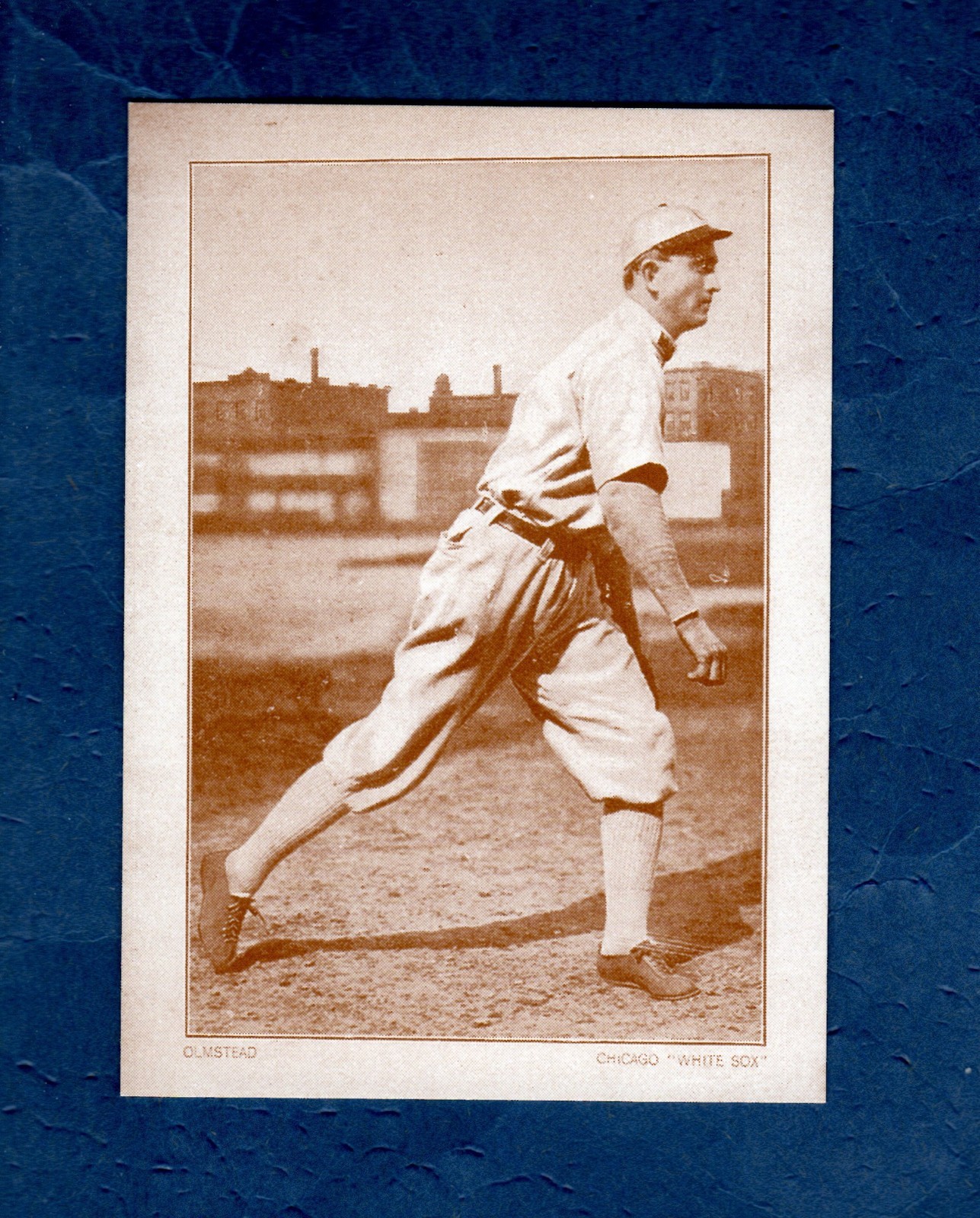 1910-1912 Plow Boy Tobacco reprint card: [#28] FRED OLMSTEAD, Chicago ...