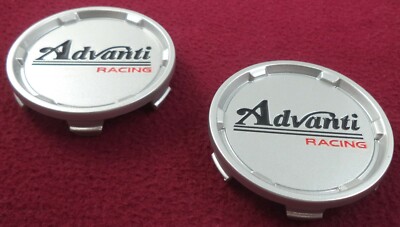 Advanti Racing Wheels Silver Custom Wheel Center Caps Set of 2 # C-G43A ...