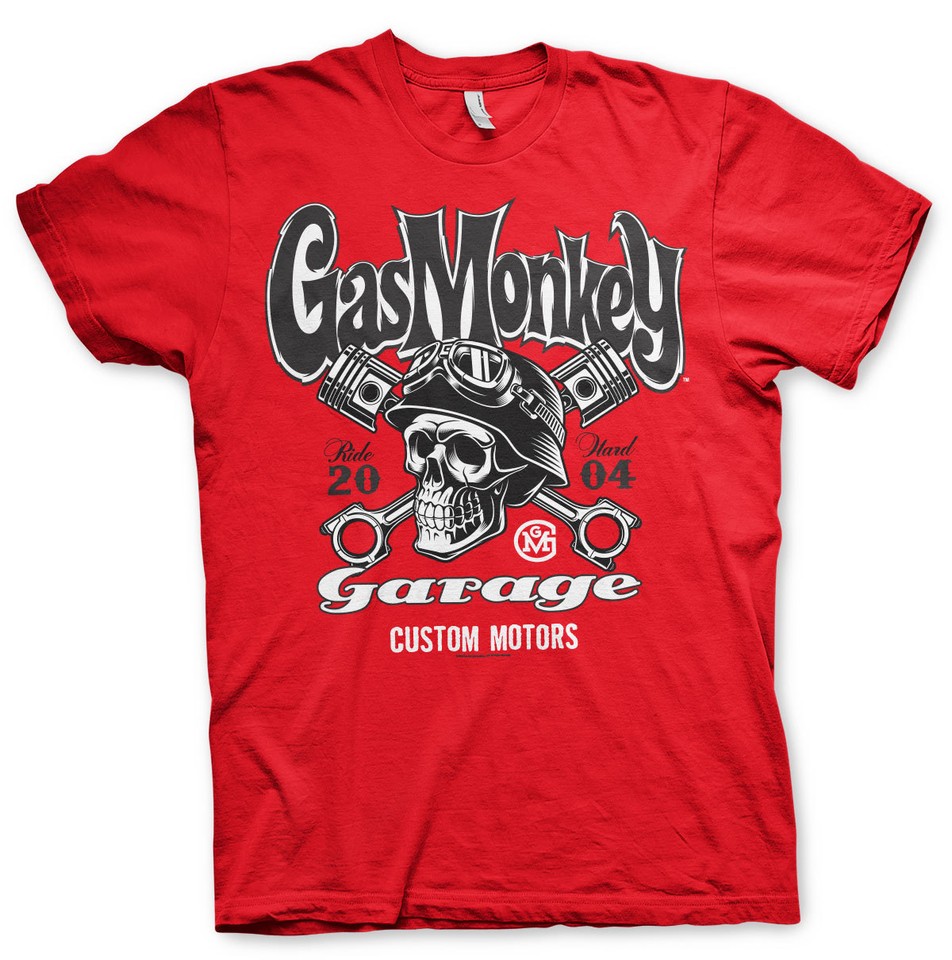 Saldi! Gas Monkey Garage - Personalizzato Motori Skull Uomo T-SHIRT S ...