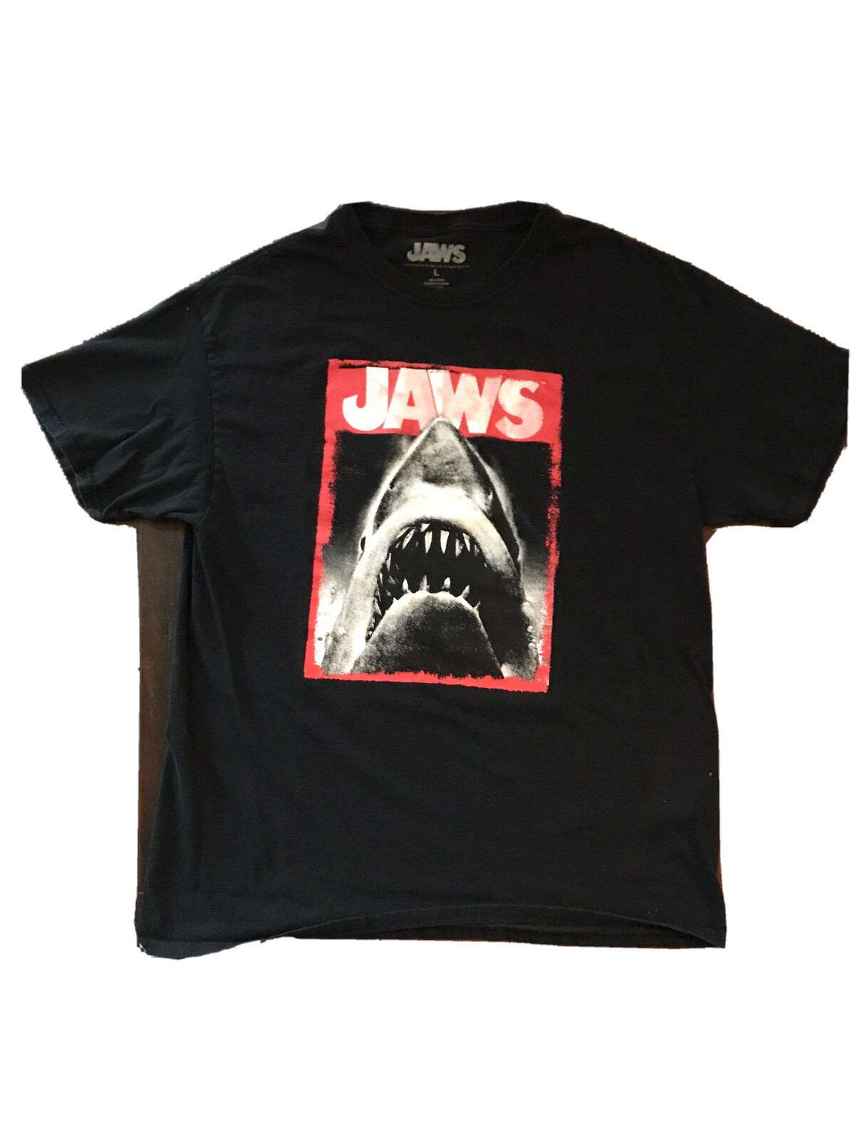 Authentic Jaws Movie Black T-Shirt Men's Size Large U… - Gem