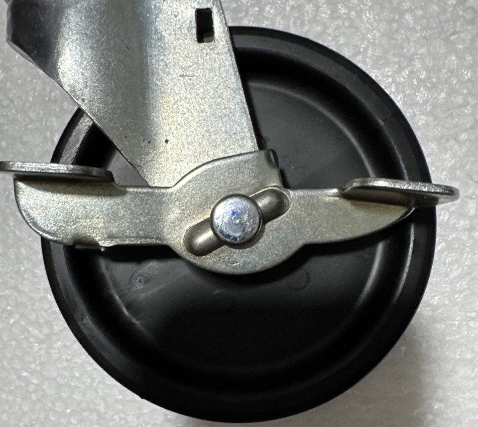 Shepherd Set of 4 Caster Wheels 4"- 3”Length Stem x 0.7” Wide- 2 Wheels ...