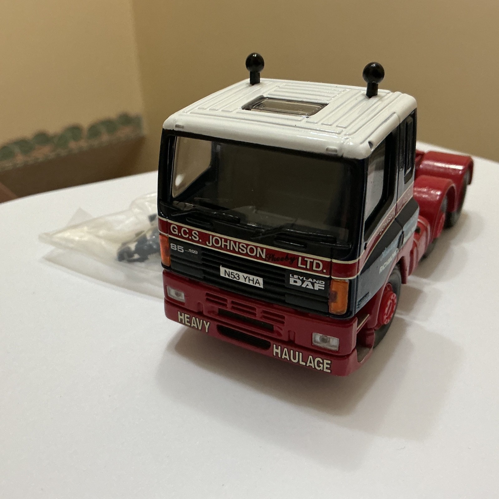 HEAVY HAULAGE CORGI - 1 50 SCALE - GCS JOHNSON LTD - 6x2 DAF XF TRACTOR ...