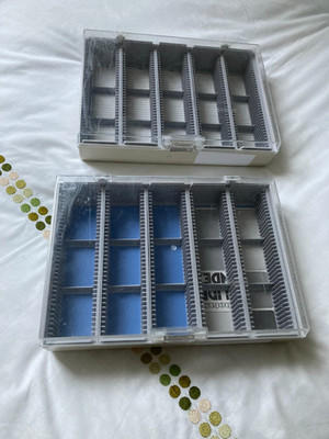 2x Vintage 35mm Photax Photo Slide Storage Boxes , for 180 slides in ...