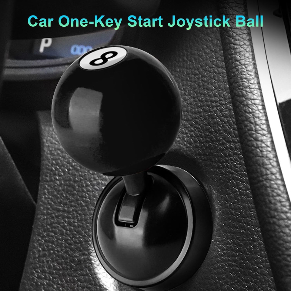 Push to Start Button Rocker, Automotive Start Button Accessory, 8 Ball ...