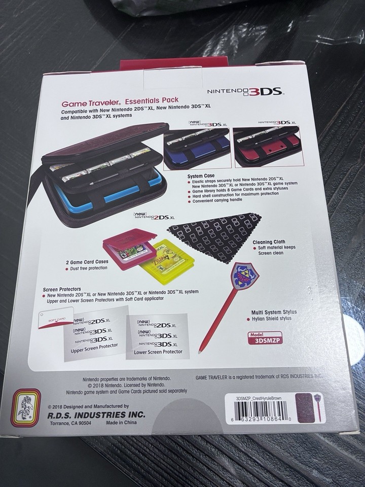 Nintendo 3DS The Legend of Zelda Link Brown Carrying Case Essentials ...
