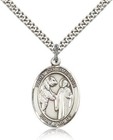 Sterling Silver Saint Columbanus Pendant Medal, 1 Inch | eBay
