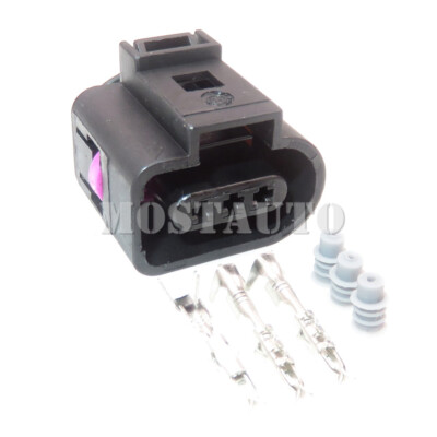 For VW Audi VAG 1J0973703 - 3 Pin Sealed Female JPT Connector Plug ...