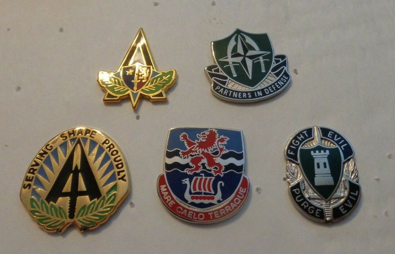 U.S.ARMY CREST, DI, NATO, HEADQUARTERS , SET OF 5 | eBay