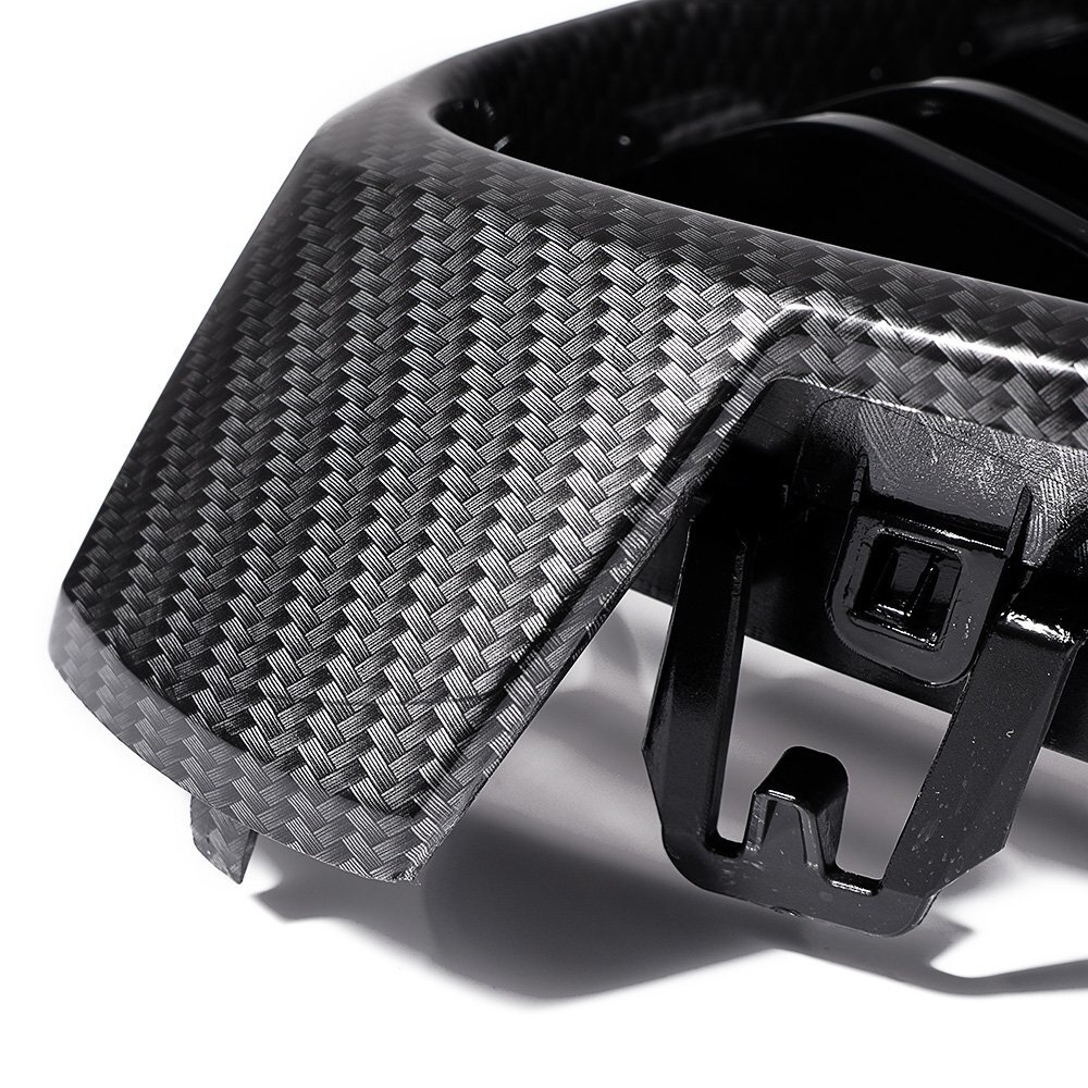 Side Mirror Caps w/Carbon Fiber Kidney Grill For 12-18 BMW 3-Series F30 ...