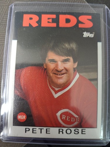 1986 Topps Pete Rose Cincinnati Reds #741 *0012 | eBay