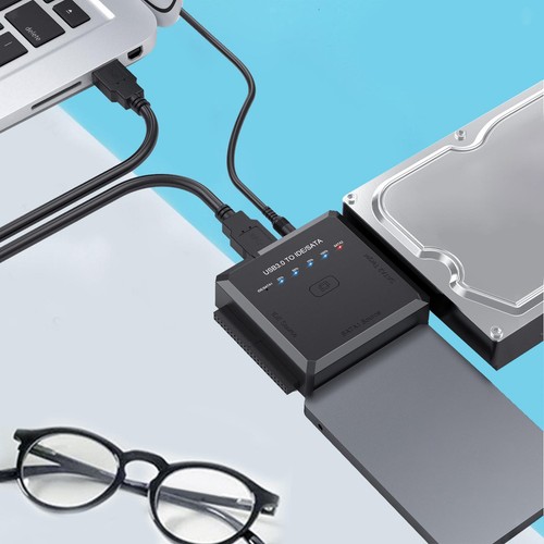 Portable USB3.0 to IDE/SATA External Converter AU Plug Adapter for CD ...