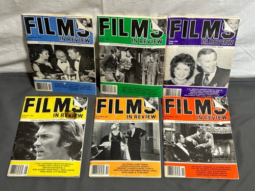 Lot 6 FILMS IN REVIEW Magazine book 1993 FEB APR JUN AUG OCT DEC Actors ...