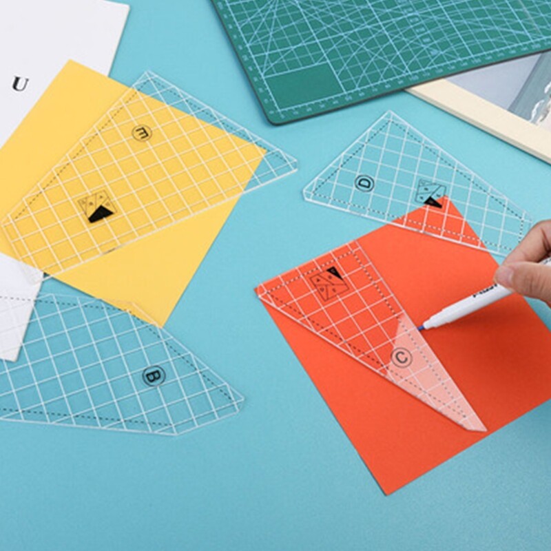 Acrylic Sewing Ruler Patchwork Sewing Kit for DIY Cloth Sewing ...
