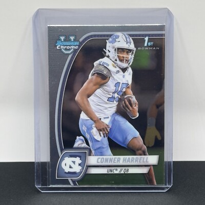 Conner Harrell UNC Tarheels 2024 Bowman U Football 1st Bowman Base #46 ...