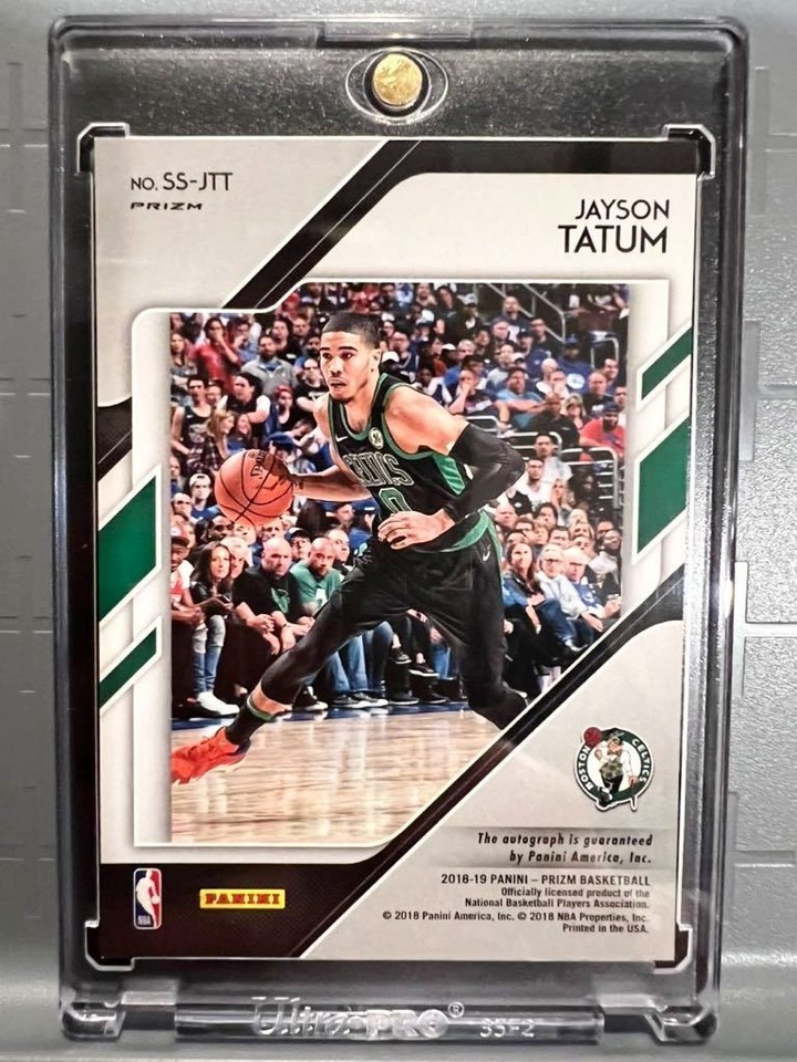Grooves Prizm Auto 18 Panini Jayson Tatum NBA Official Autograph ...