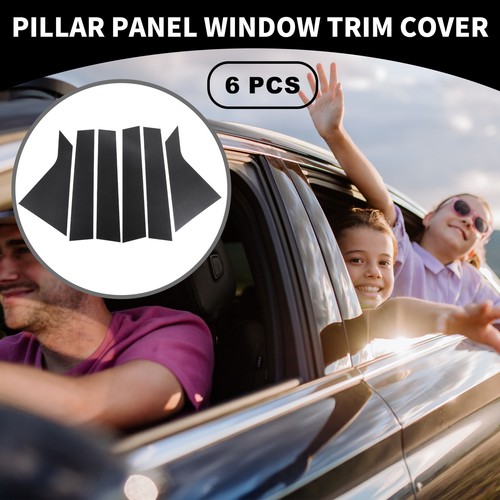 6pcs Car Pillar Window Trim Cover for Chevrolet Impala 14-20 Black ...