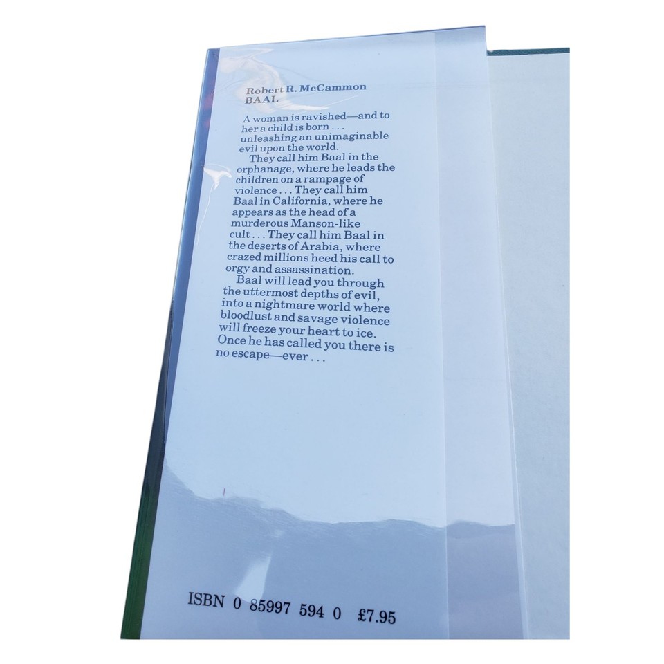 Robert R. McCammon. BAAL. Firecrest/Chivers, 1985. 1st HC/DJ. Very ...