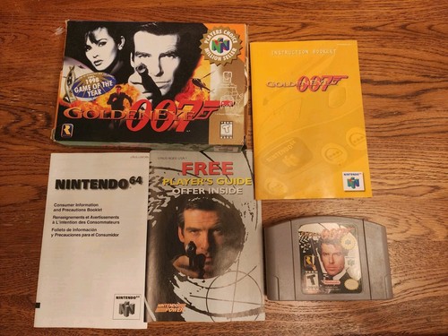 GoldenEye 007 N64 Nintendo 64 Cartrage Box And Booklet Inserts Tested ...