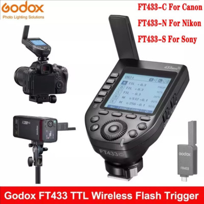 Godox FT433C FT433N FT433S FR433 Wireless TTL Flash Trigger for Sony ...