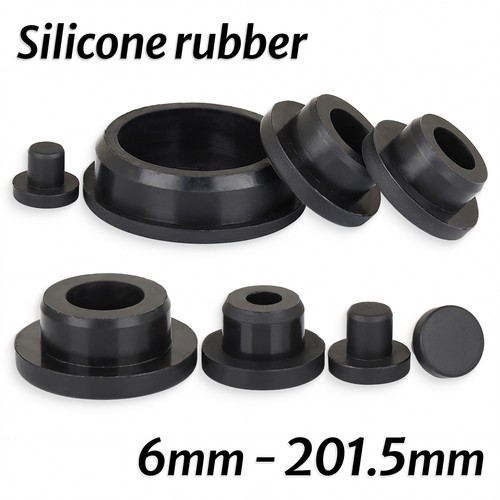 Silicone Rubber Round Hole Plugs Blanking End Cap Tube Pipe Insert Bung ...