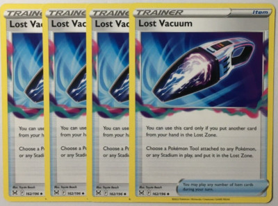 POKEMON 4X LOST VACUUM 162/196 LOST ORIGIN UNCOMMON NEAR MINT-PLAYSET ...