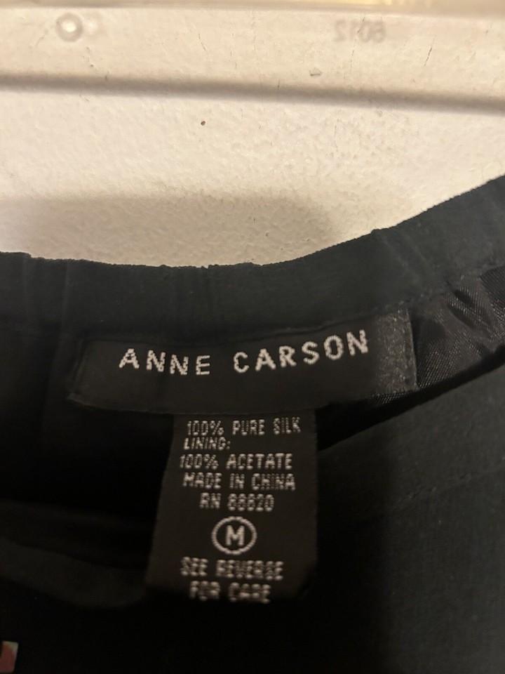 Anne Carson Sequin Size Medium Silk Skirt | eBay