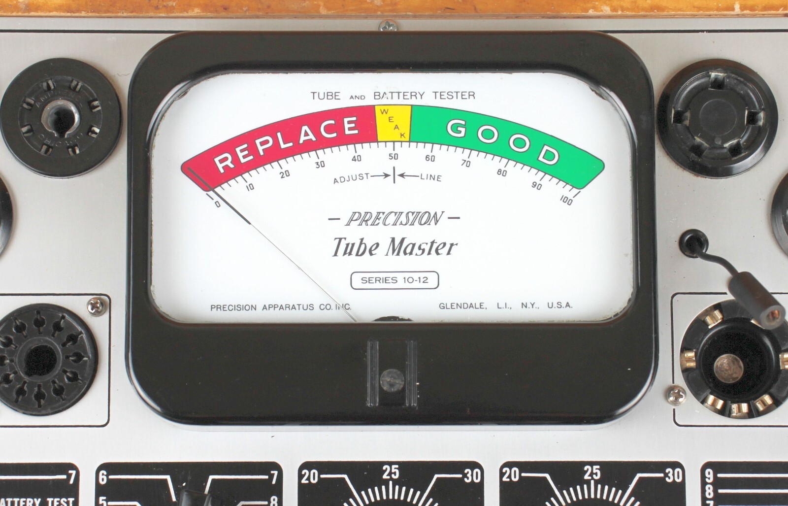 Precision 10-12 Tube Tester Meter Scale Faceplate (Later Version) | eBay