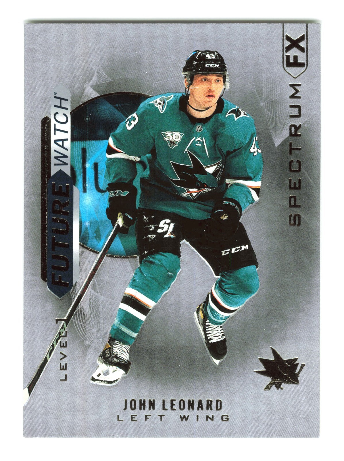 2020-21 SP Authentic John Leonard #S-65 Spectrum FX Future Watch Bounty ...