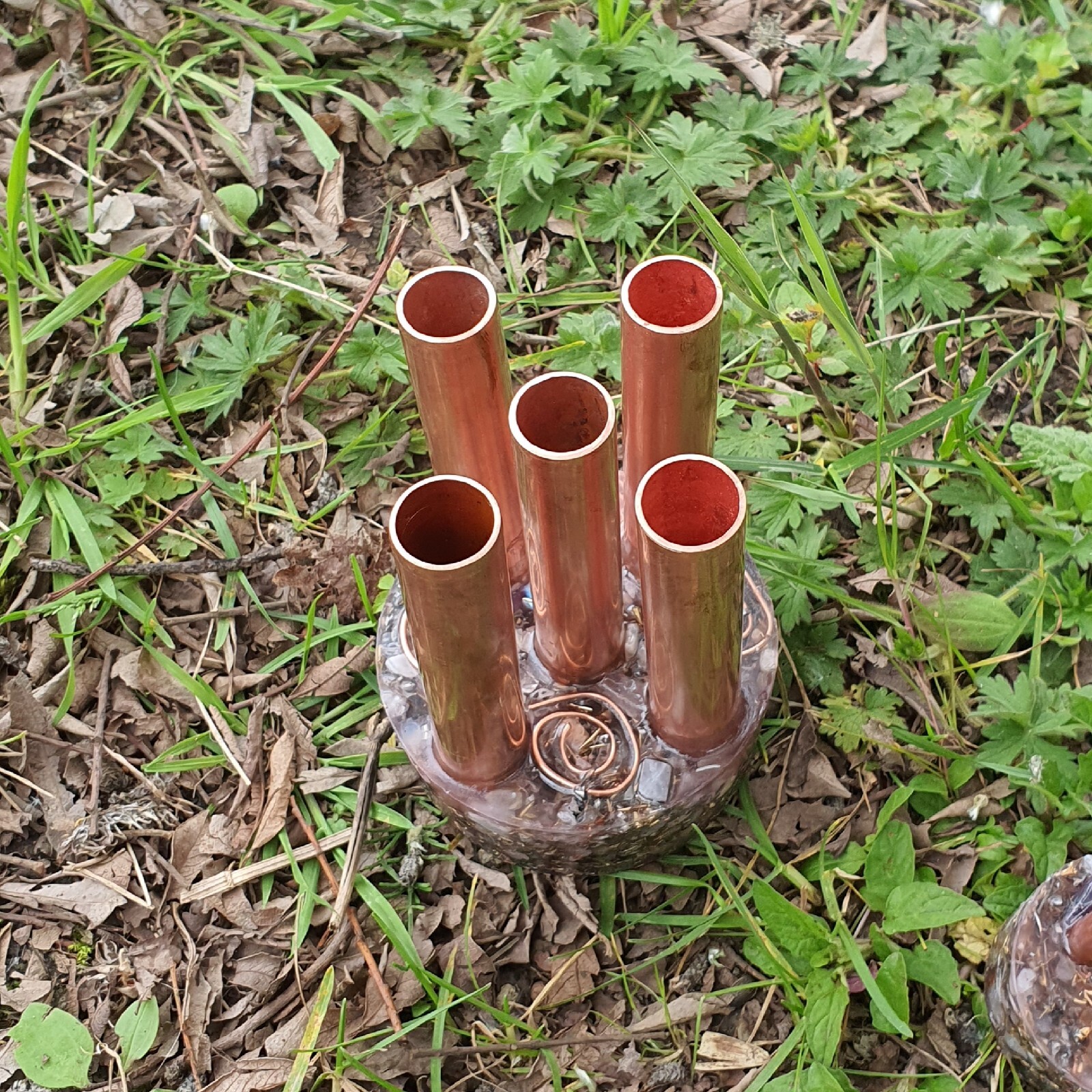 Orgonite Cloudbuster Chembuster 5 Pipe EMF 5g Protection Orgone Energy ...