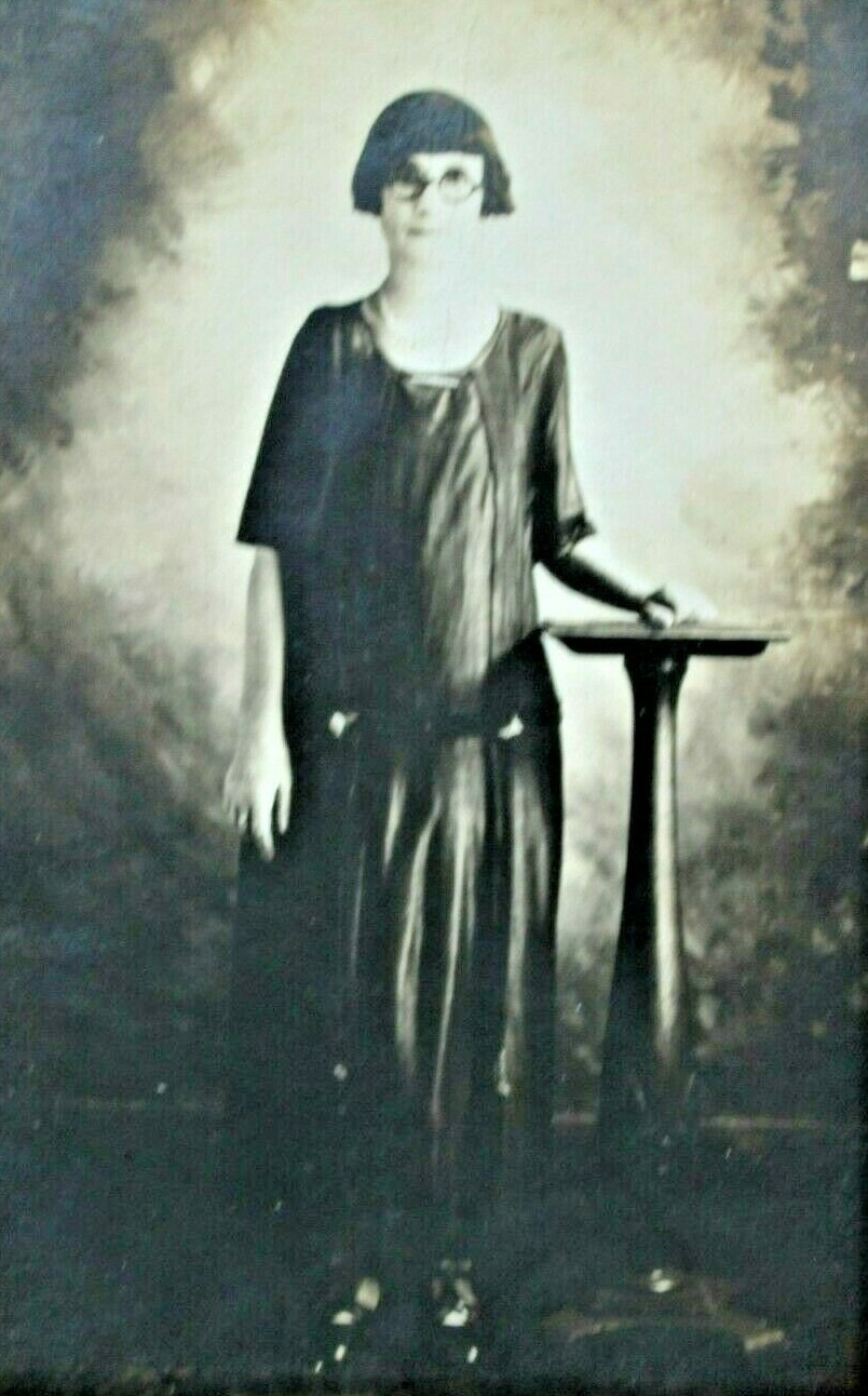 Antique 1920's Photo / Photograph Woman In Glasses Lillie Hayes 5.5 by ...