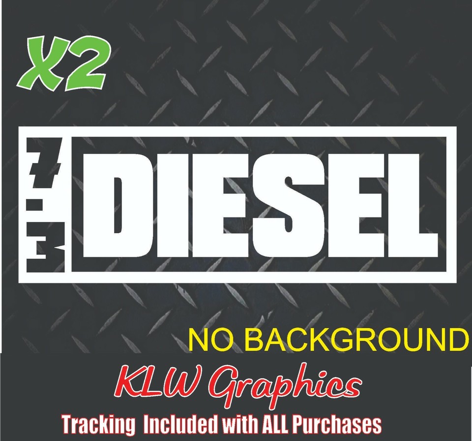 7.3 Power Stroke Decal Sticker Turbo Diesel Truck Crew Cab Soot 6.7 6.0 ...