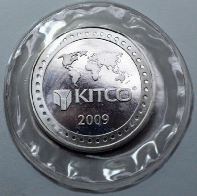 2009 KITCO 1 Oz 999 Silver Coin First Year Of Issue, Rare Coin Sealed ...