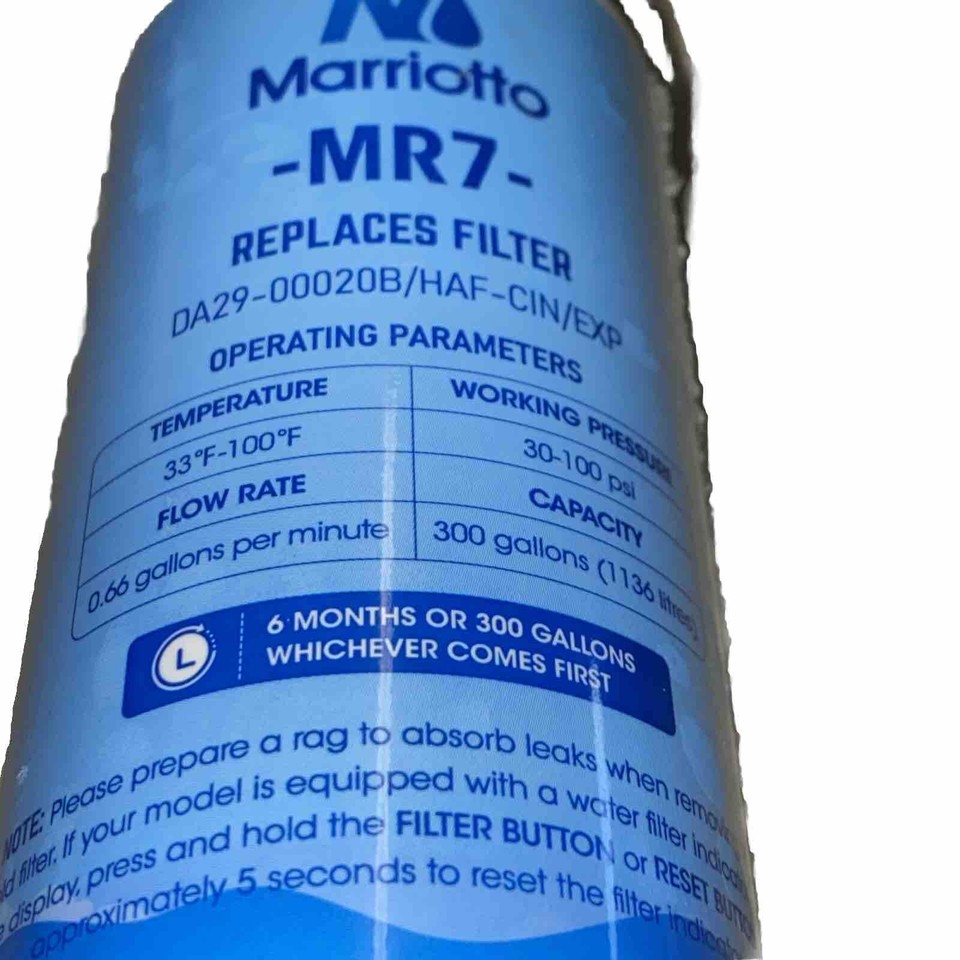 Marriotto Refrigerator Water Filter Replacement for Samsung MR7 DA29 ...