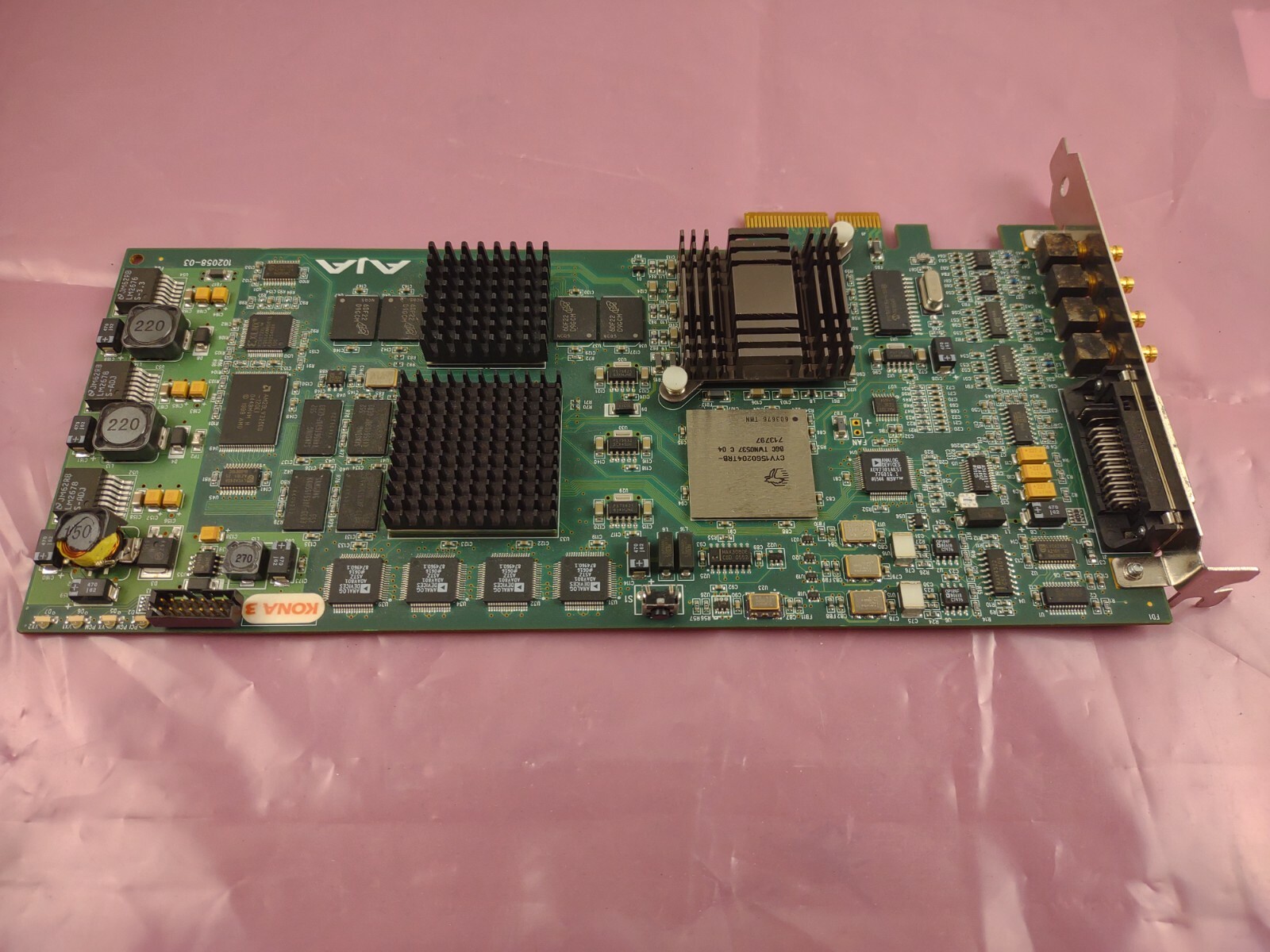 AJA Kona 3 Capture PCIe Z-OEM-2KE-R0 HD-3G Video Capture Card FOR PARTS ...